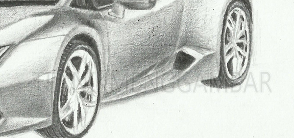 Gambar Mobil 3 Dimensi Dari Pensil - Belajar Menggambar