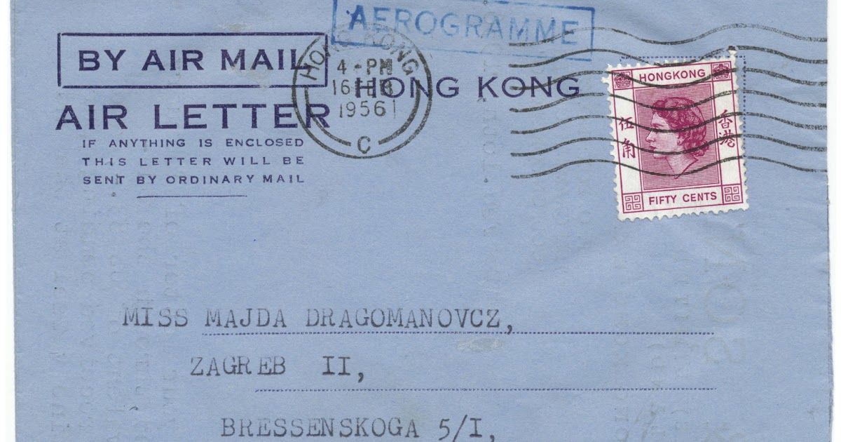 Aerogrammes & Airletters - Philatelic Archeology: Hongkong: Air Letter ...