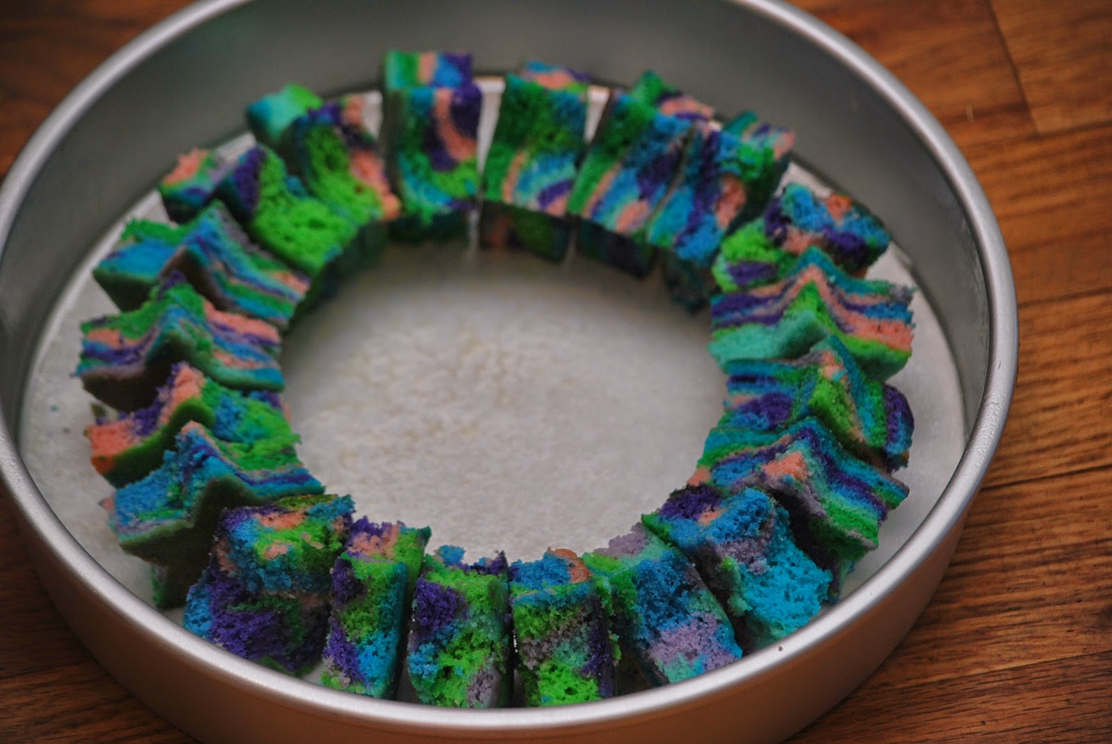 My story in recipes: Tie Dye Surprise Cake
