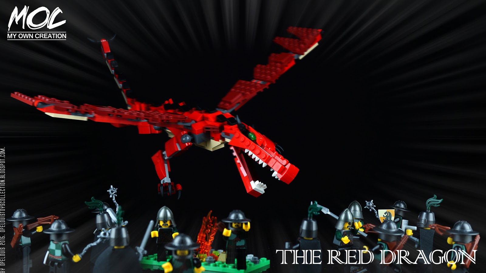 Opelouis's Toys Collection: (LEGO MOC) THE RED DRAGON. (from creator 31032)