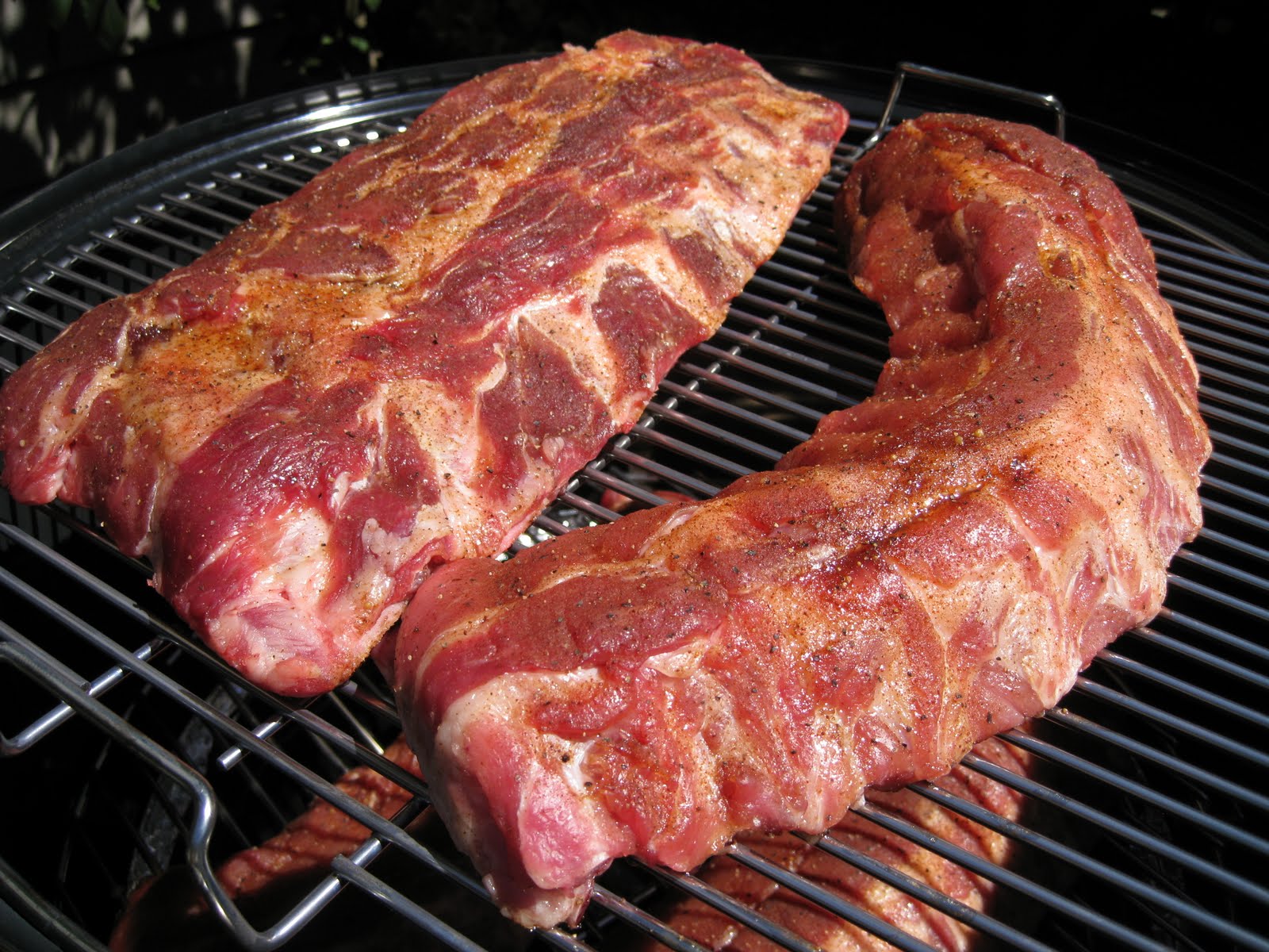 The New Weber Smoker - Ribs on a Sunny Saturday
