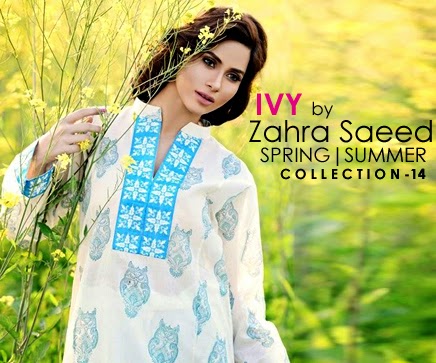 Zahra Saeed Spring-Summer 2014 Collection | IVY by Zahra Saeed Lawn ...