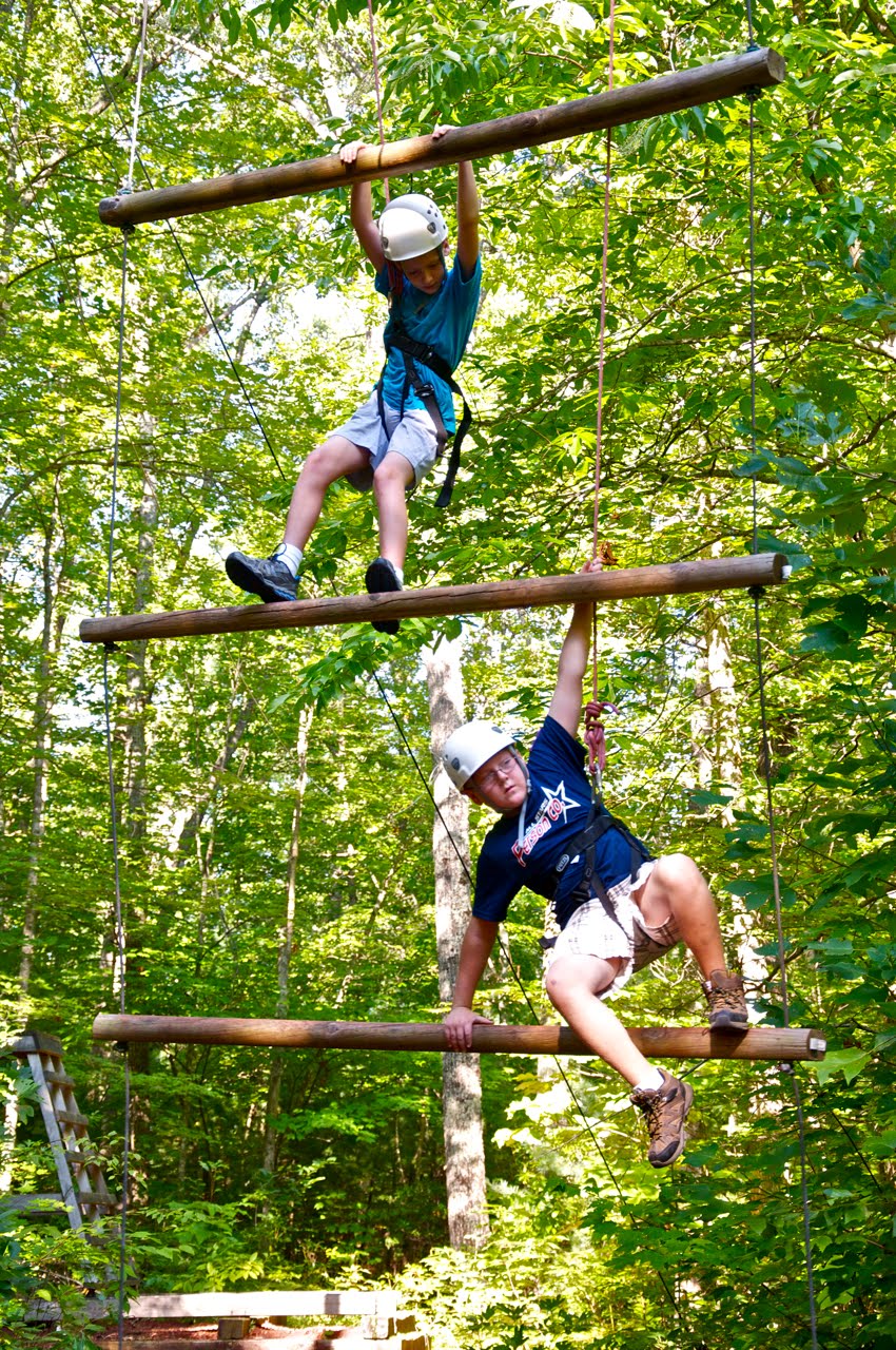 Camp Our Time: Day 5: High Ropes Course with Junior Campers!