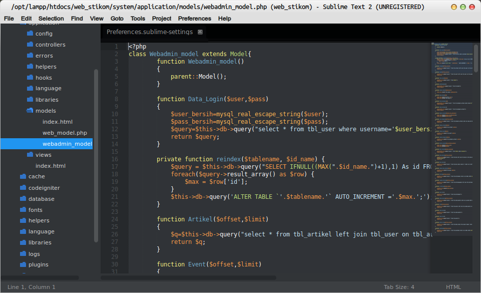 Cara Merubah Tampilan di Sublime Text 2 | Edi Share