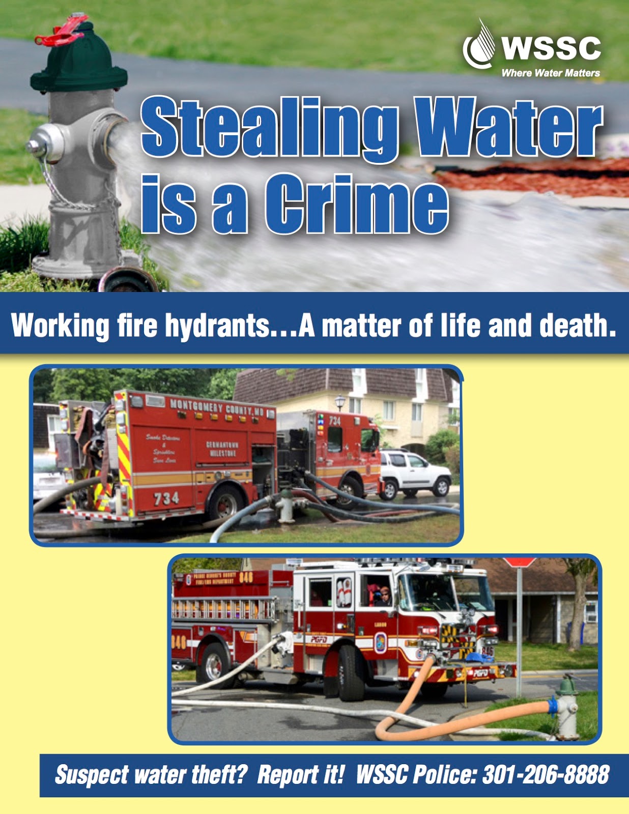 WSSC - Stealing Water is a Crime