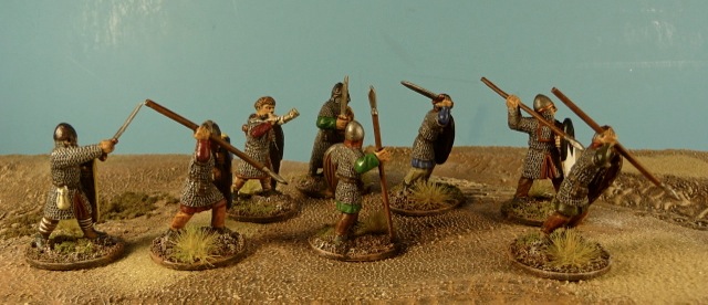 Analogue Hobbies: From JohnM: 28mm Dark Age Flemish Mercenaries (48 points)