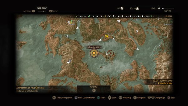 The Witcher 3 Walkthrough - Side Quests: A Towerful of Mice