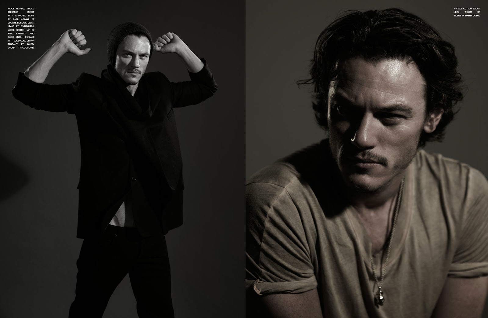 Luke Evans Fans Spain: Magazines-Luke Evans in Flaunt Magazine