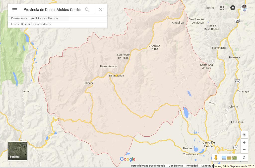 Provincia Daniel Alcides Carrión: PROVINCIA DANIEL A. CARRION