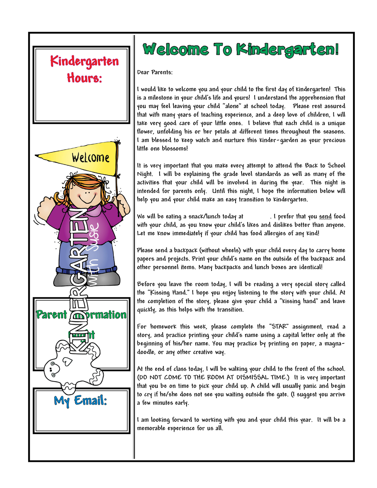 Kindergarten with Susie: ARE YOU READY FOR THE FIRST DAY?