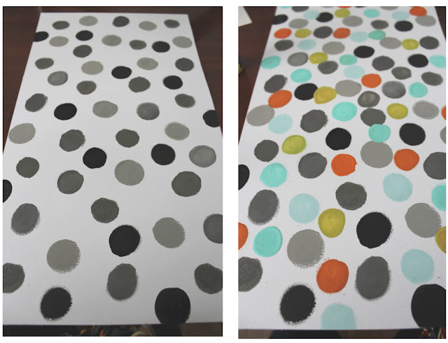 Love, Jessica Anne: DIY: Polka dot wall art