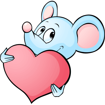 Mouse and Heart | Symbols & Emoticons