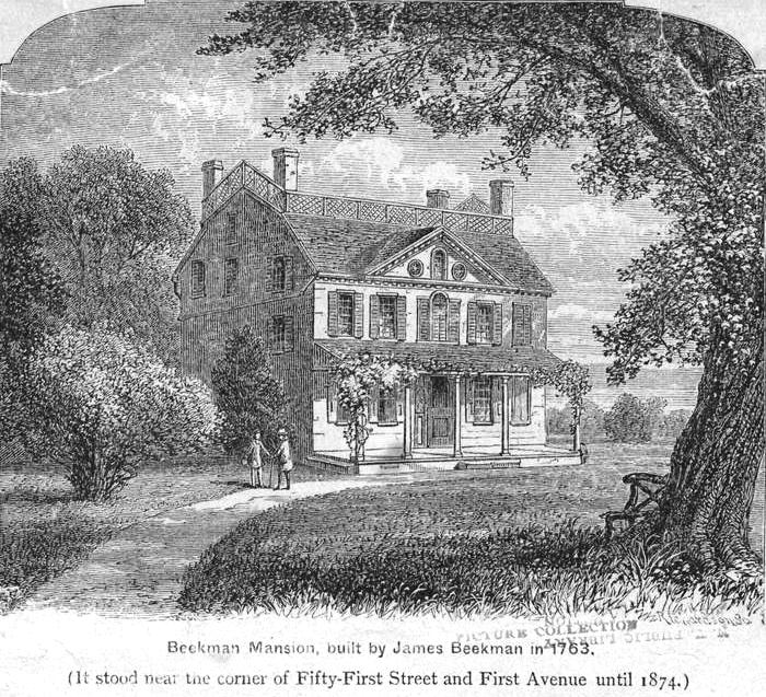 Daytonian in Manhattan: The Lost 1763 Beekman Mansion "Mount Pleasant ...