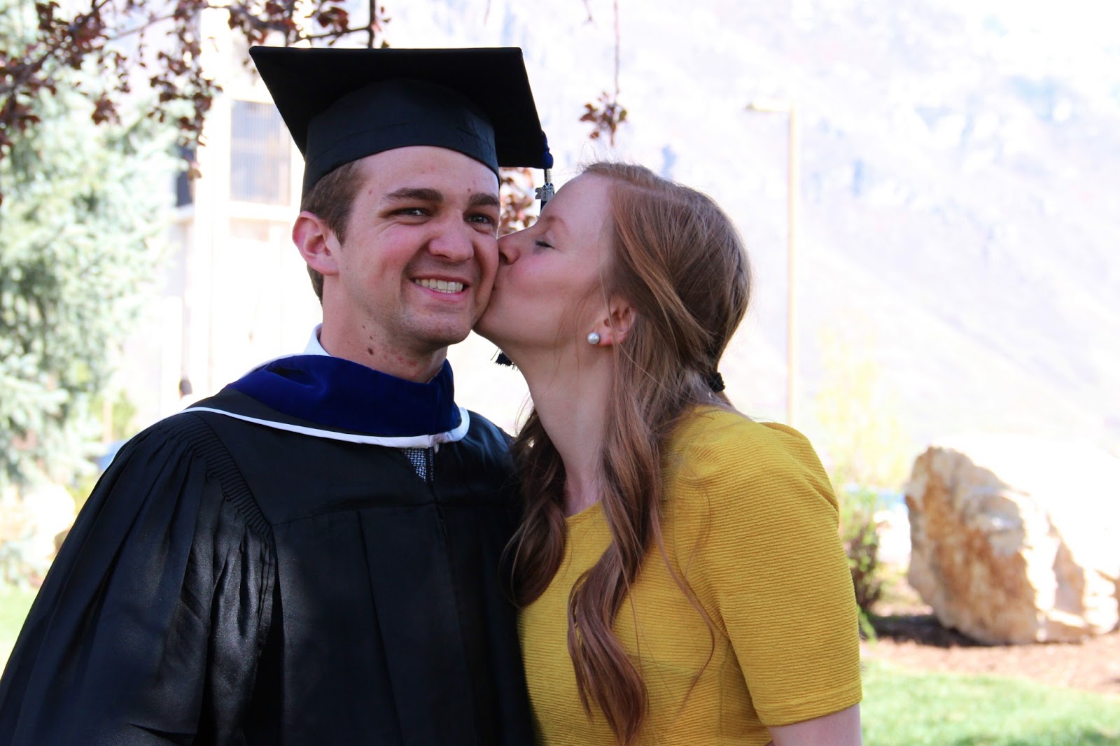 Aaron and Caroline: Aaron graduated from BYU!