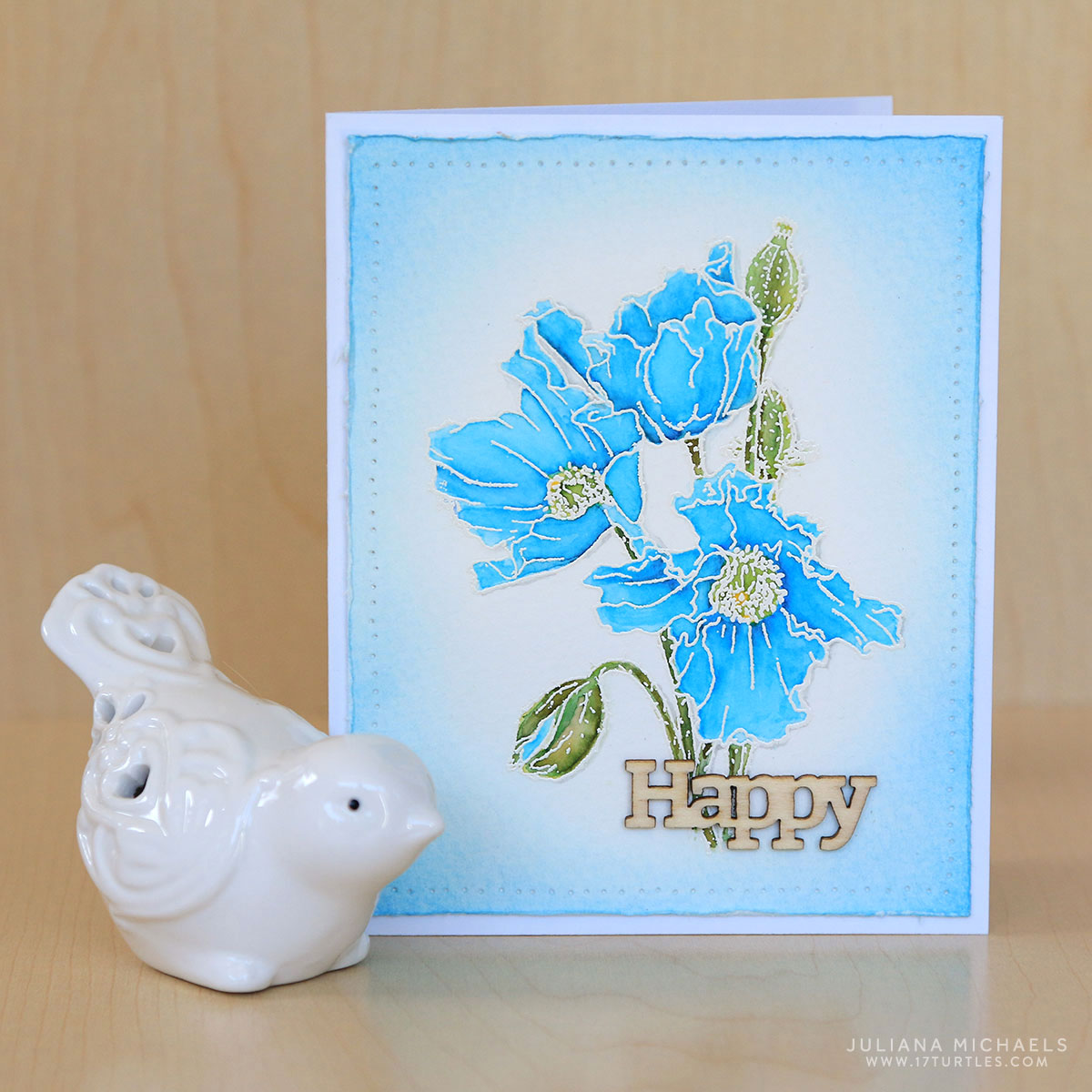 Watercolored Flower Birthday Card 17turtles watercolored-flower-birthday-card-17turtles