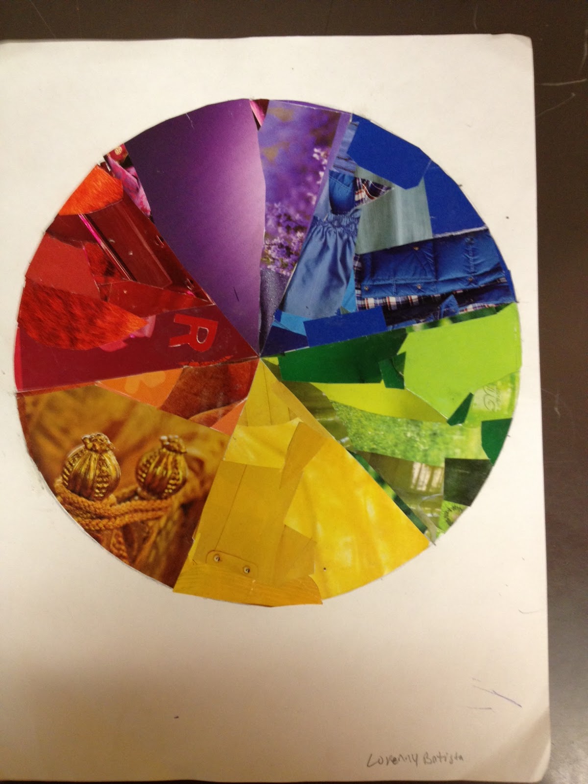 PCSST Art Studio!: Color Wheel - Collage