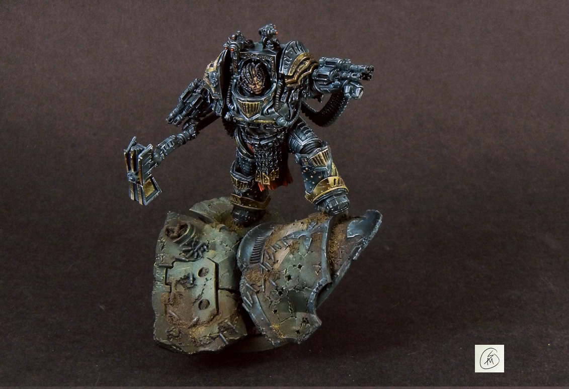 samson minis: Finished! Perturabo, Primarch of the Iron Warriors