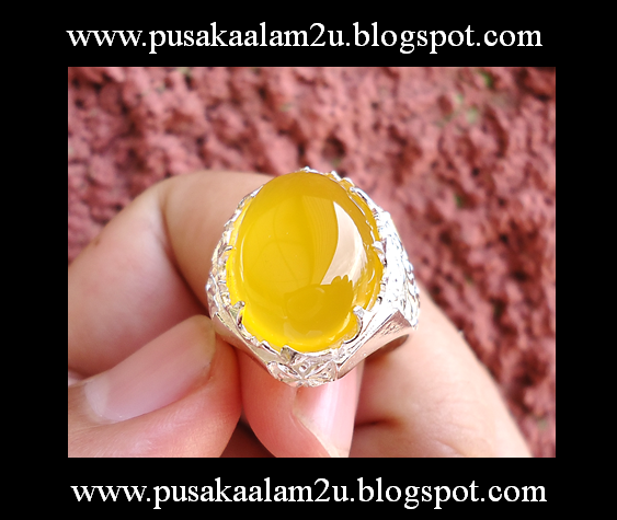 Pusaka Alam Ghaib Dan Mistik: Cincin Akik Kuning ( Rare item ) ( SOLD )