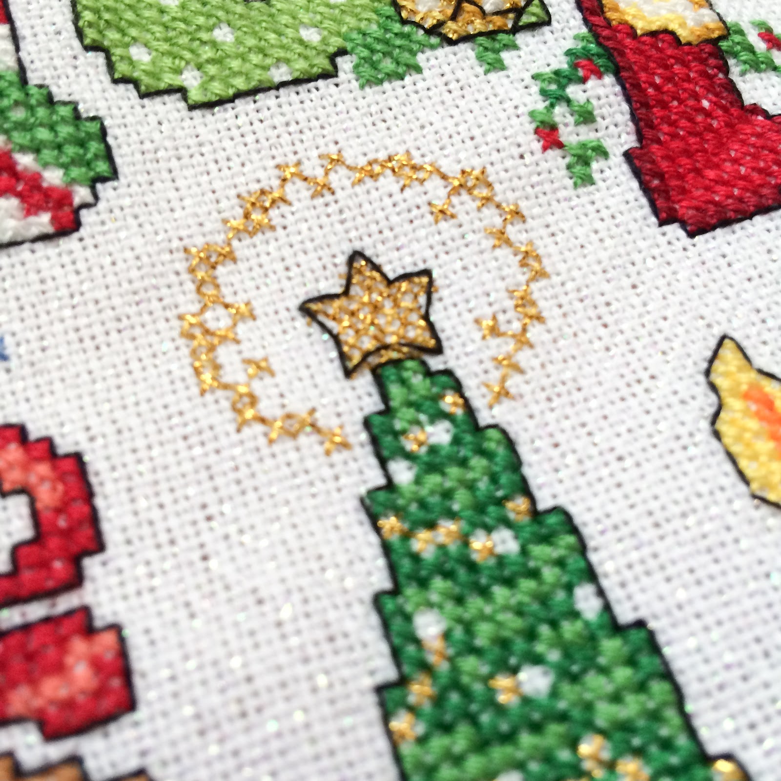 Calico's Whimsy: Holiday Cheer Cross-Stitch