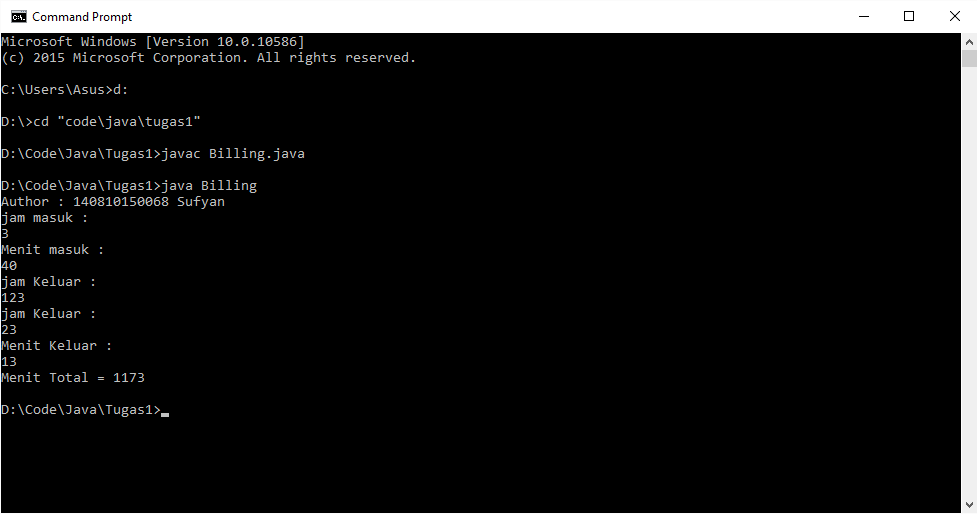 Membuat program billing warnet dengan java - boomike