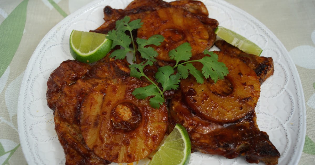 Chuletas con Salsa de Chipotle y Piña - Mi Cocina Rápida