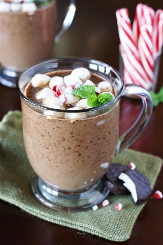 Peppermint Hot Chocolate {Made with Peppermint Patties} | The Kitchen ...