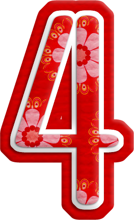 ® Gifs y Fondos Paz enla Tormenta ®: IMÁGENES DE NÚMEROS DE COLOR ROJO ...