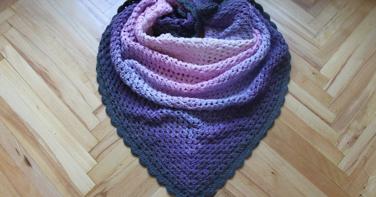 bandorka: Háčkovaný šátek pro začátečníky