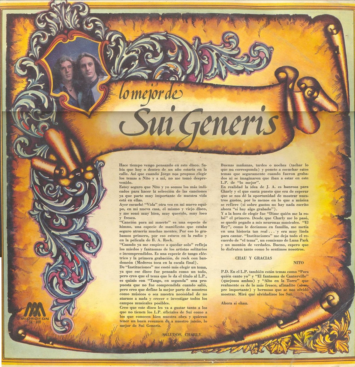 Los discos de Miguel: 0084 - Lo mejor de Sui Generis (Recopilatorio - 1977)