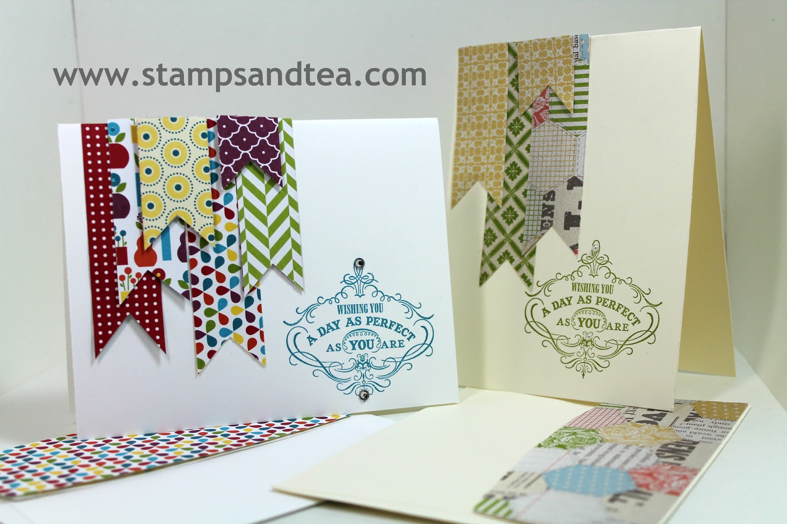 Stamps And Tea: Easiest Card Ever - and you can make 40 of them for $50!