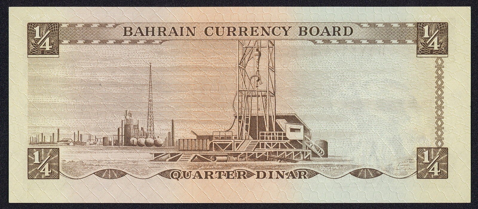 Bahrain Quarter Dinar banknote 1965|World Banknotes & Coins Pictures ...