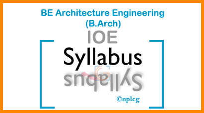 Syllabus and Courses Outline | BE ARCHITECTURE ENGINEERING (B. Arch ...