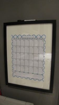 Adventures in DIY: Dry Erase Calendar: Take 3
