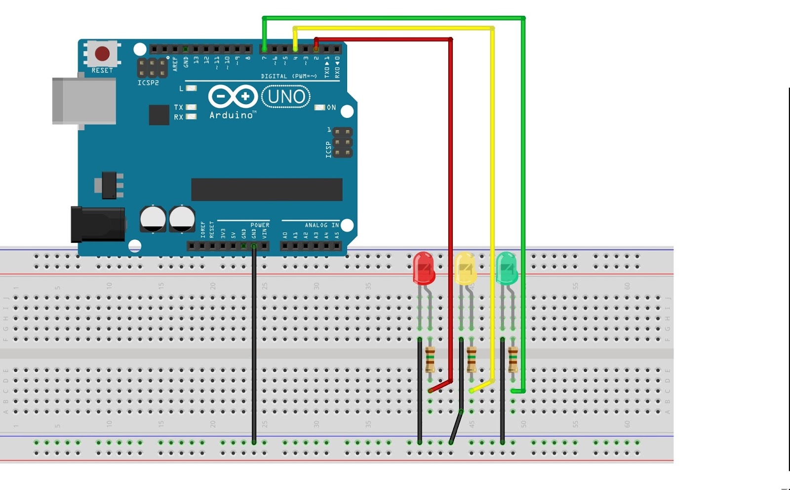 Informática Sagrada Familia de Nazaret: Proyecto 4 Semáforo con Arduino