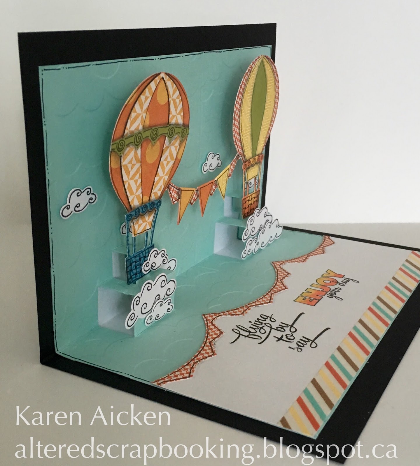 Altered Scrapbooking: Hot Air Balloon Pop-Up Card