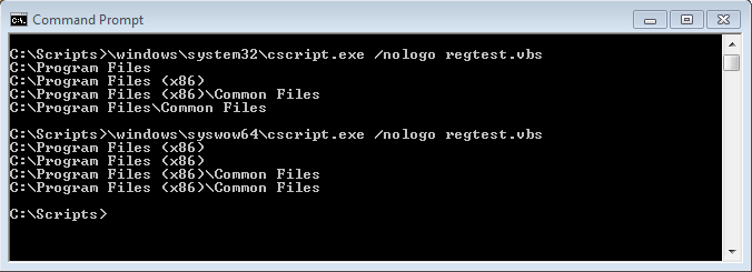 Skatterbrainz Blog: Windows Scripting Host Sucks on 64-bit Windows