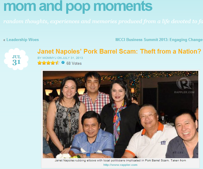 Government and Taxes: Pork Barrel: The Janet Napoles - Legislators' Scam