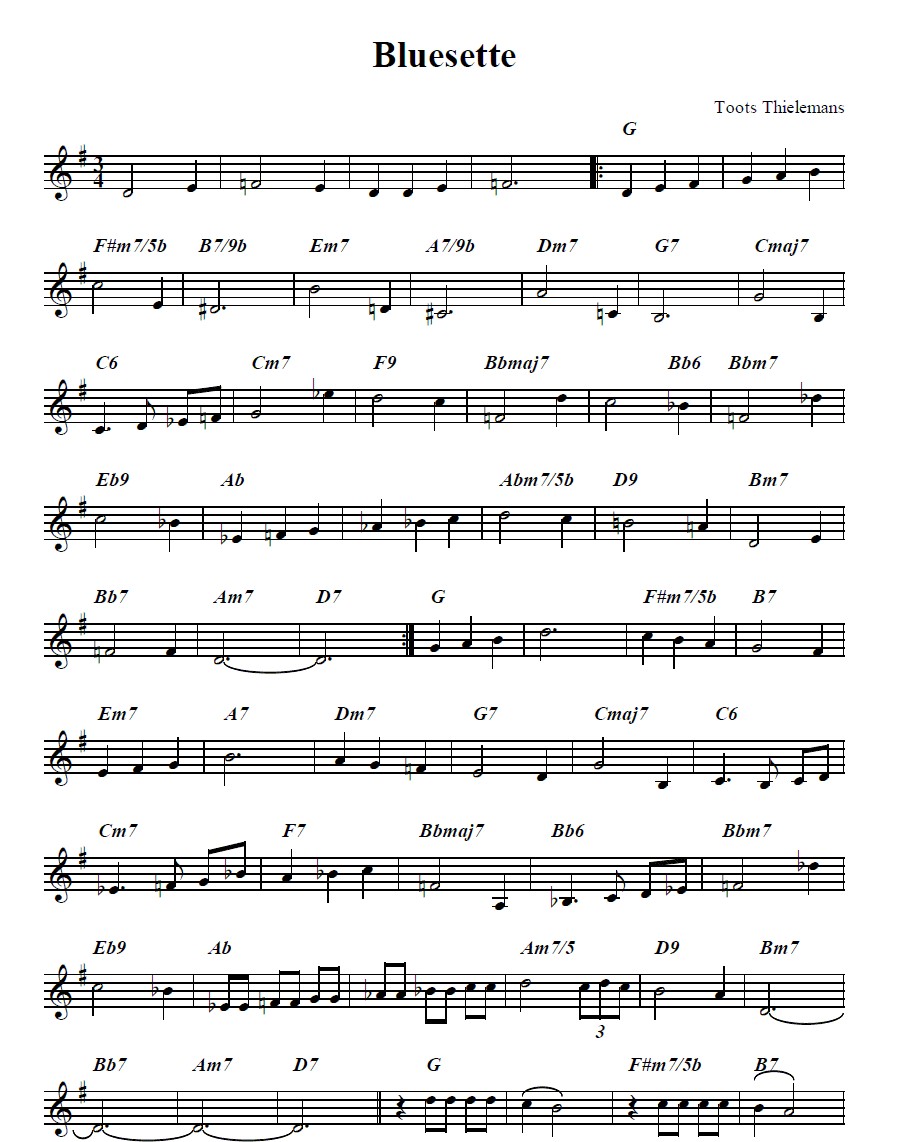 Bouzouki GDAE: Bluesette