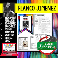 Hispanic History Biography Research, Bookmark Brochure, Pop-Up, Writing ...
