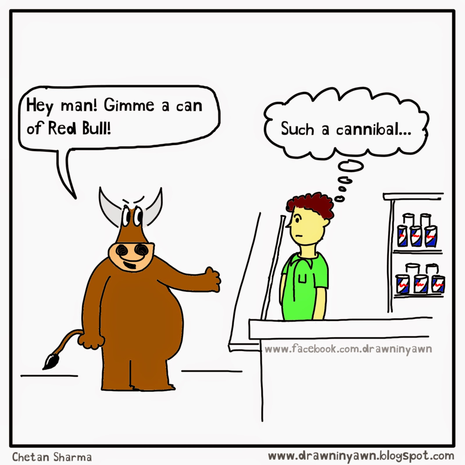 Drawn In Yawn: Red Bull