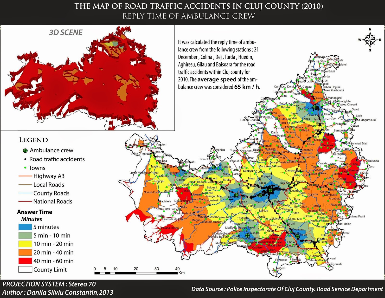 Location Based Solutions: Road traffic accidents - offline maps