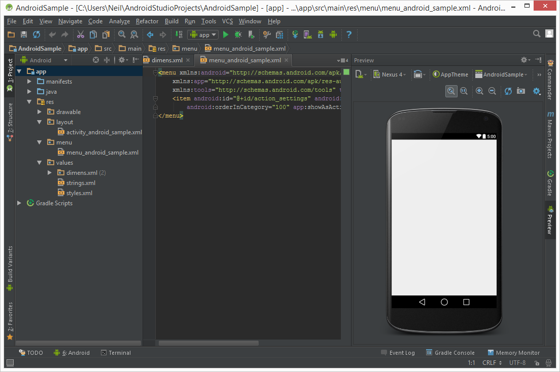 CustoMerSys: Conhecendo o Android Studio