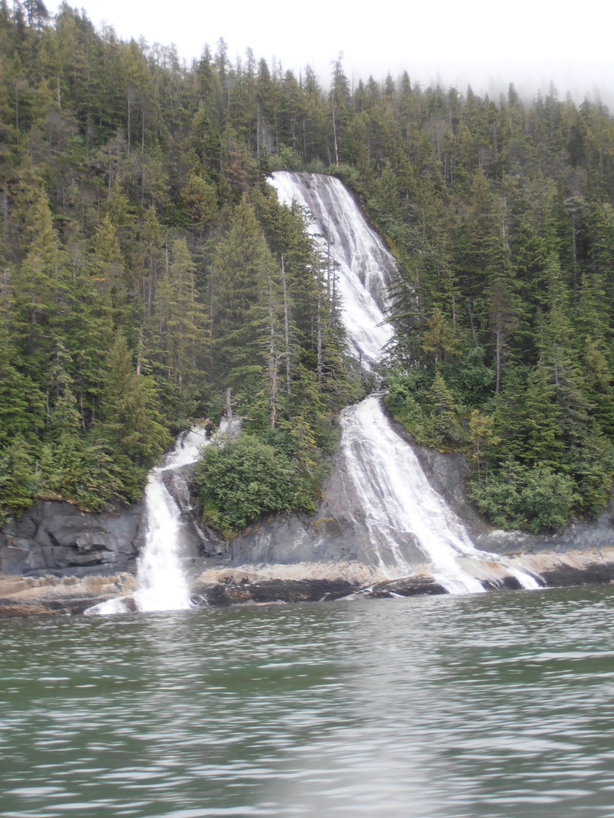 Juneau, AK, The Long Winter: Waterfalls 1 - In Alaska, by boat