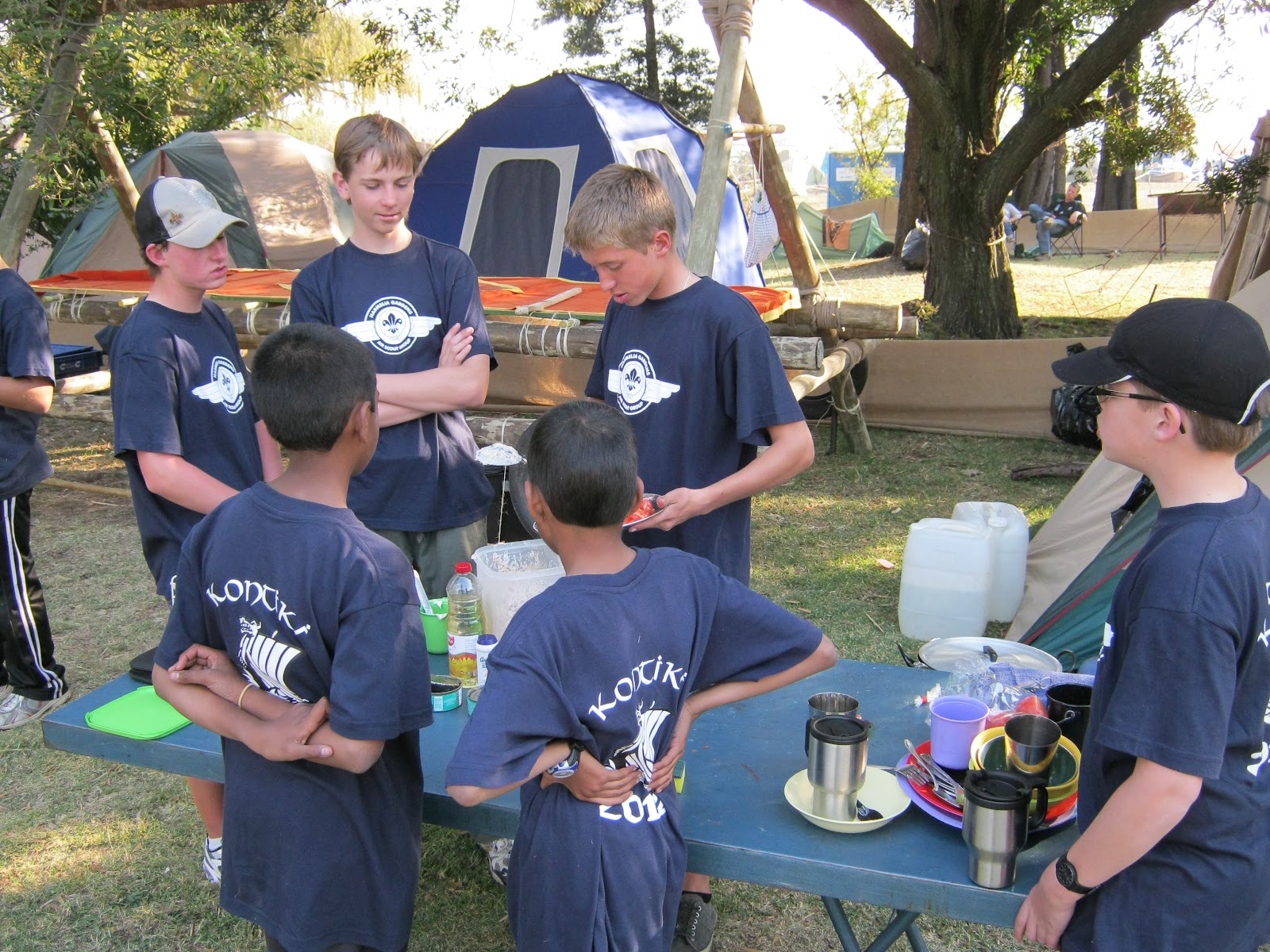 Harmelia Gardens Air Scout Group: Scouts attend KonTiki 2012 event