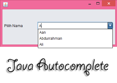 Cara Membuat Autocomplete di Java | Programming Tutorial