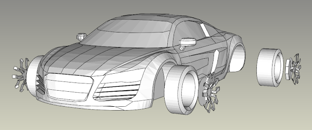 Papercraft Audi R8 (Remake)
