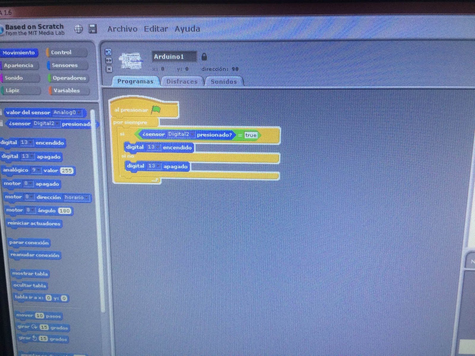 S4A SCRATCH + ARDUINO