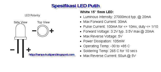 Menghitung Ukuran Resitor Untuk Rangkaian LED - Hanya Sekedar Kutipan ...