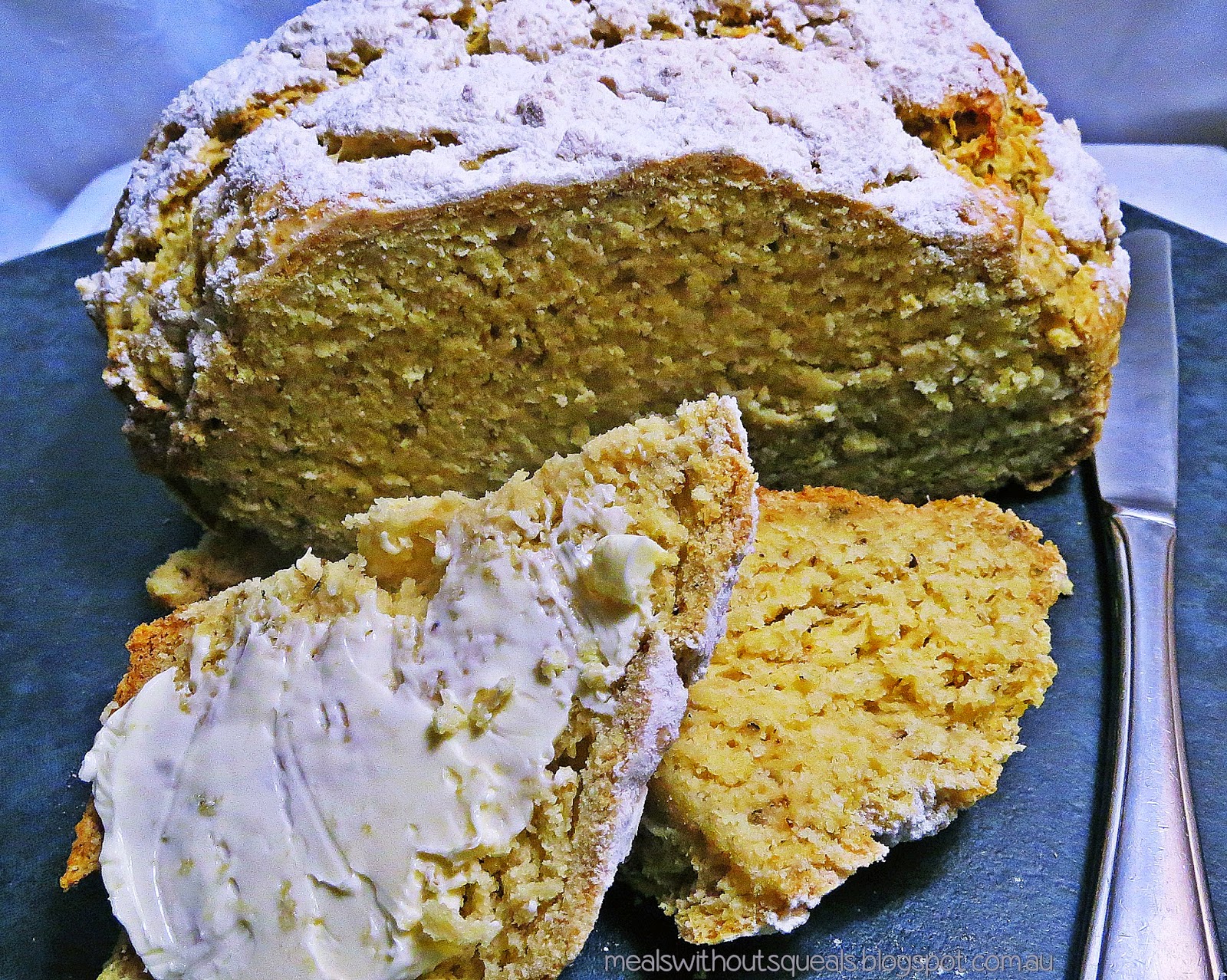 meals without squeals: Vegan Bush Bread "Damper" No Knead